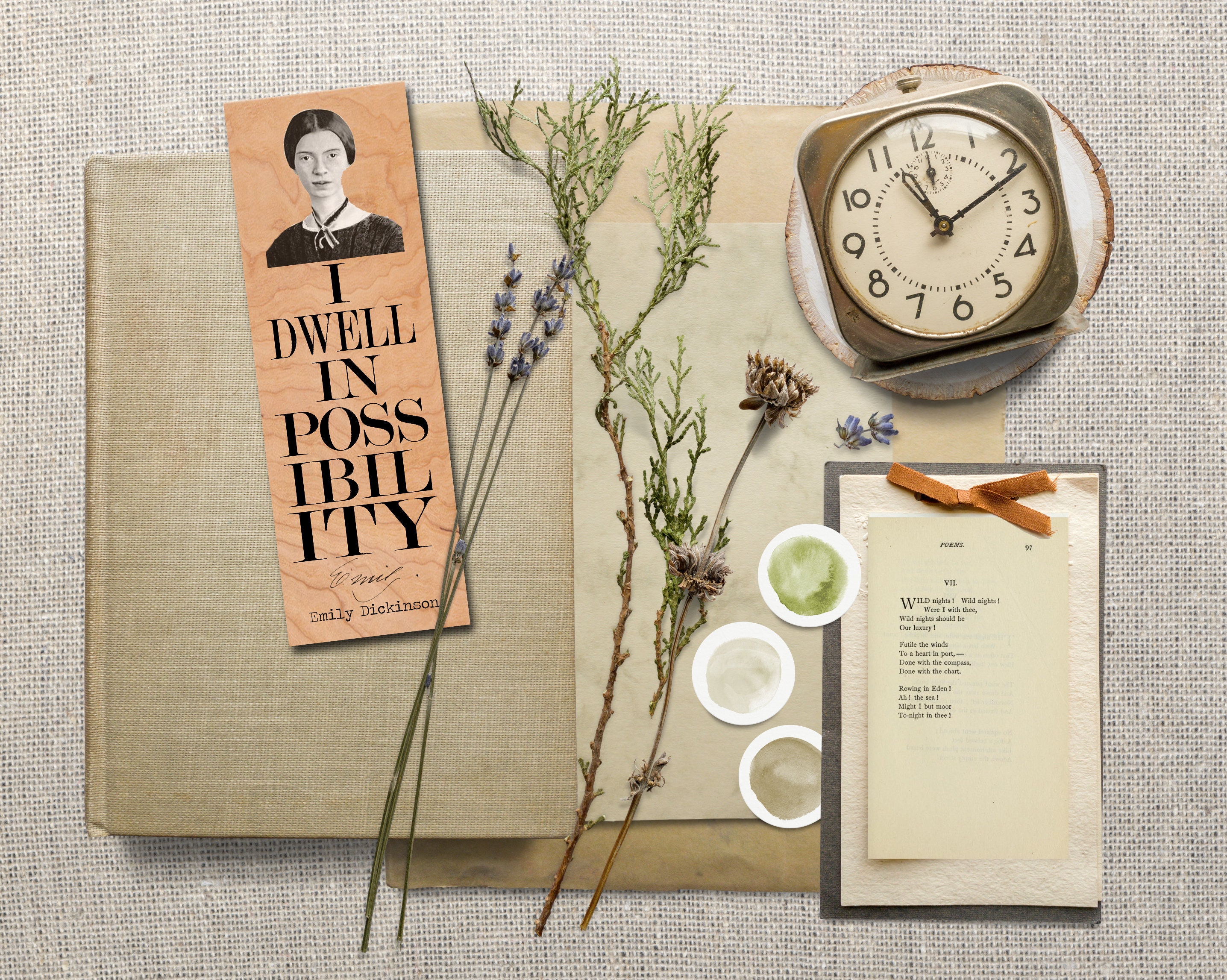 Emily Dickinson Bookmark: Cherry Wood Literary Gift - Etsy