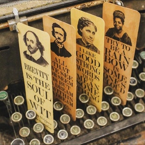 William Shakespeare Wood Bookmark - Eco Friendly - Literary Gift ...