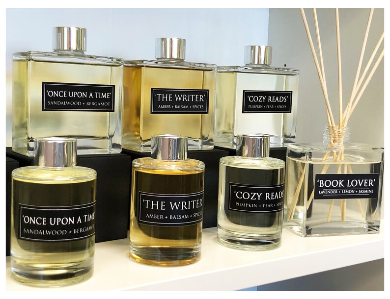 The Writer 7oz Reed Diffuser Set Amber Balsam Spices | Etsy