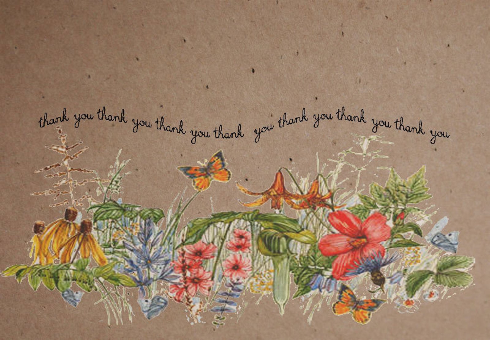 You're Blooming Fantastic Book Themed Thank You Card With - Etsy