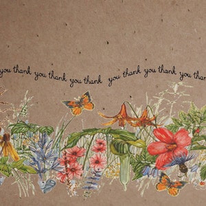 You're Blooming Fantastic! Book Themed Thank You Card With a Vintage ...