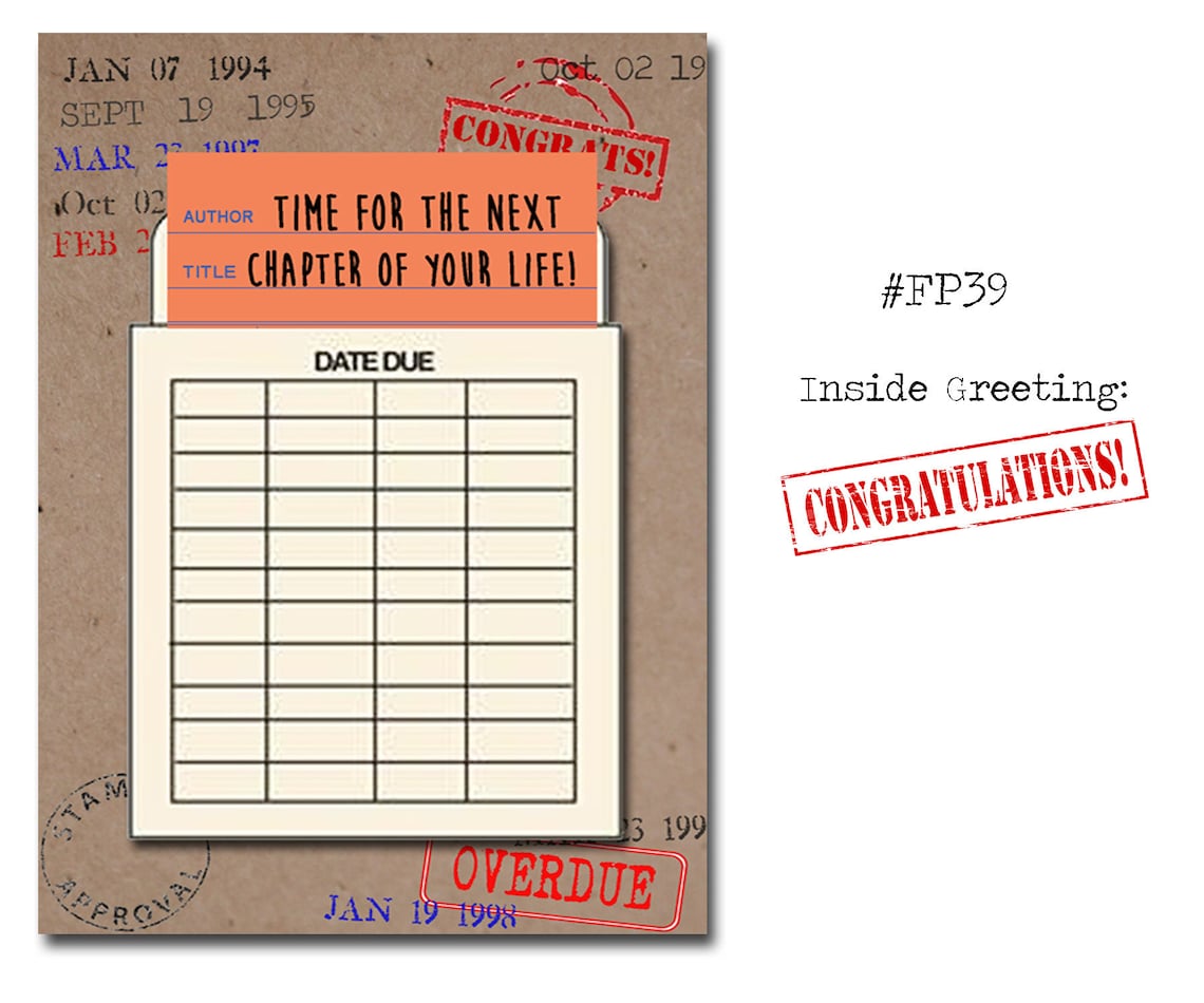 Time for the Next Chapter in Your Life Book Themed - Etsy