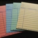 25 Assorted Rainbow Color or White Library Cards - Etsy