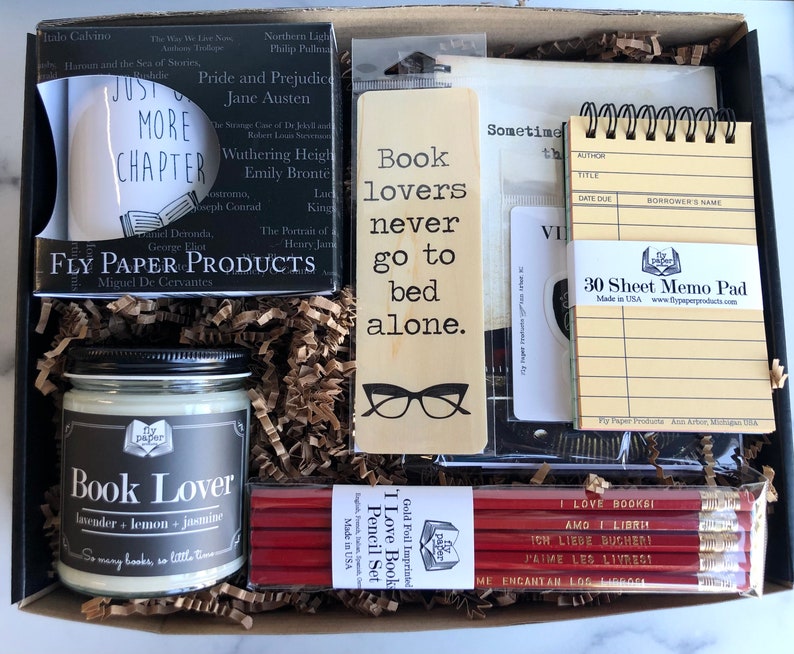 The Ultimate Book Lovers Boxed Gift Set - Care Package -literary and ...