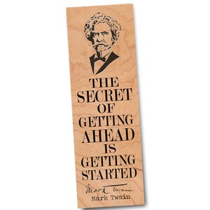 Mark Twain Bookmark Birch Wood Bookmark Eco Friendly Literary Gift ...