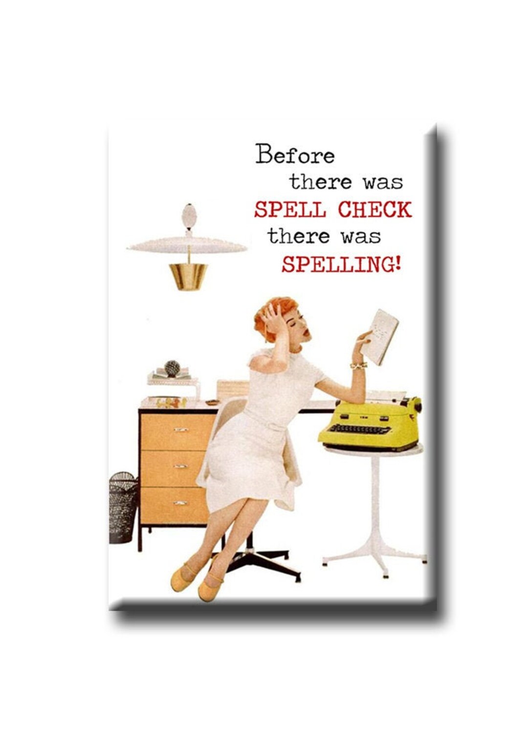 Before There Was Spell Check There Was Spelling Book Themed FRIDGE ...