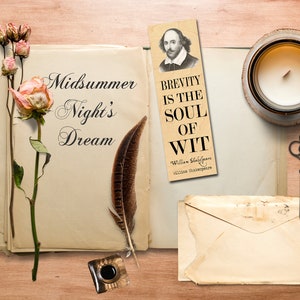 William Shakespeare Wood Bookmark - Eco Friendly - Literary Gift ...