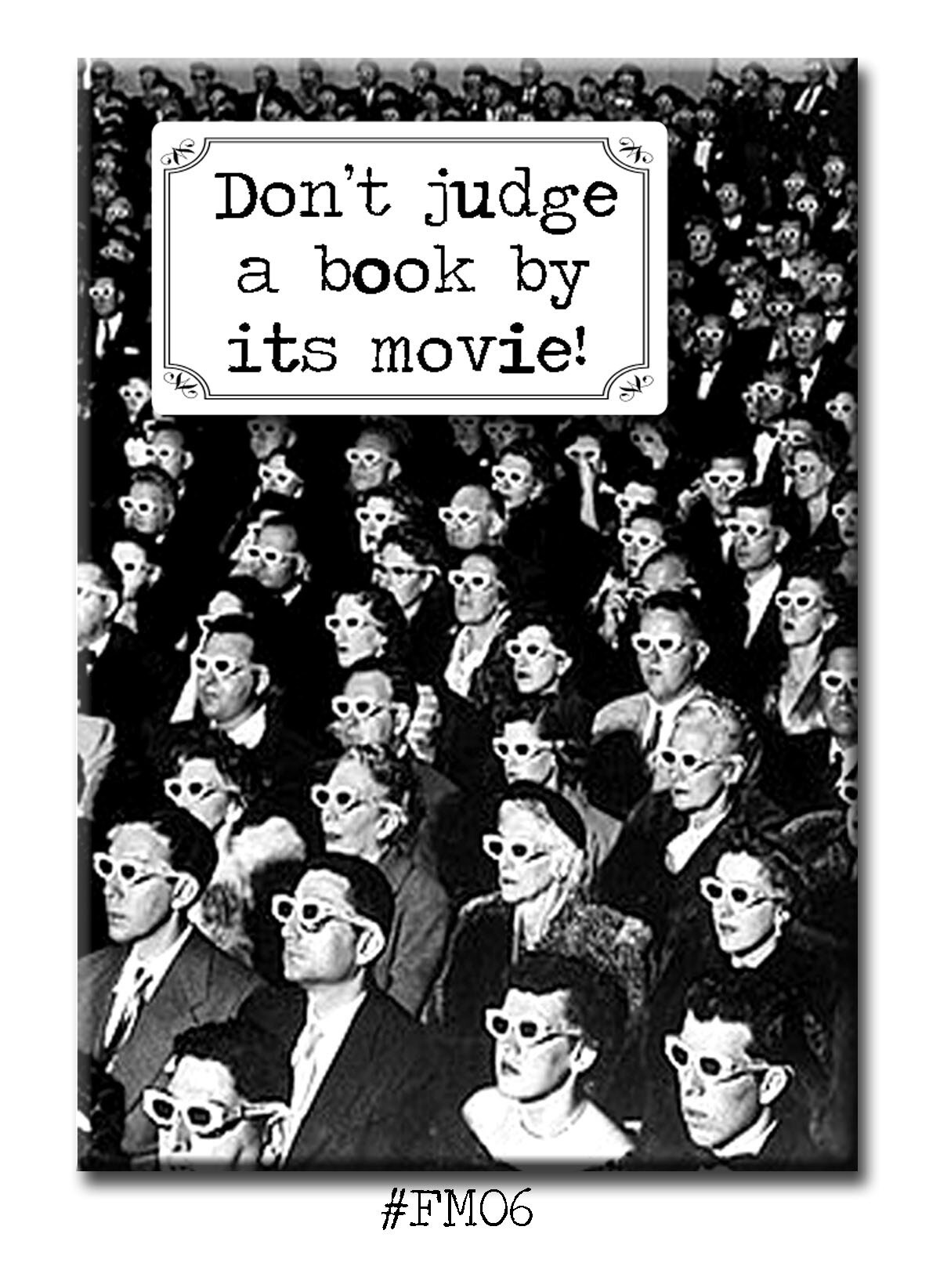 Don't Judge a Book by It's Movie FRIDGE MAGNET | Etsy