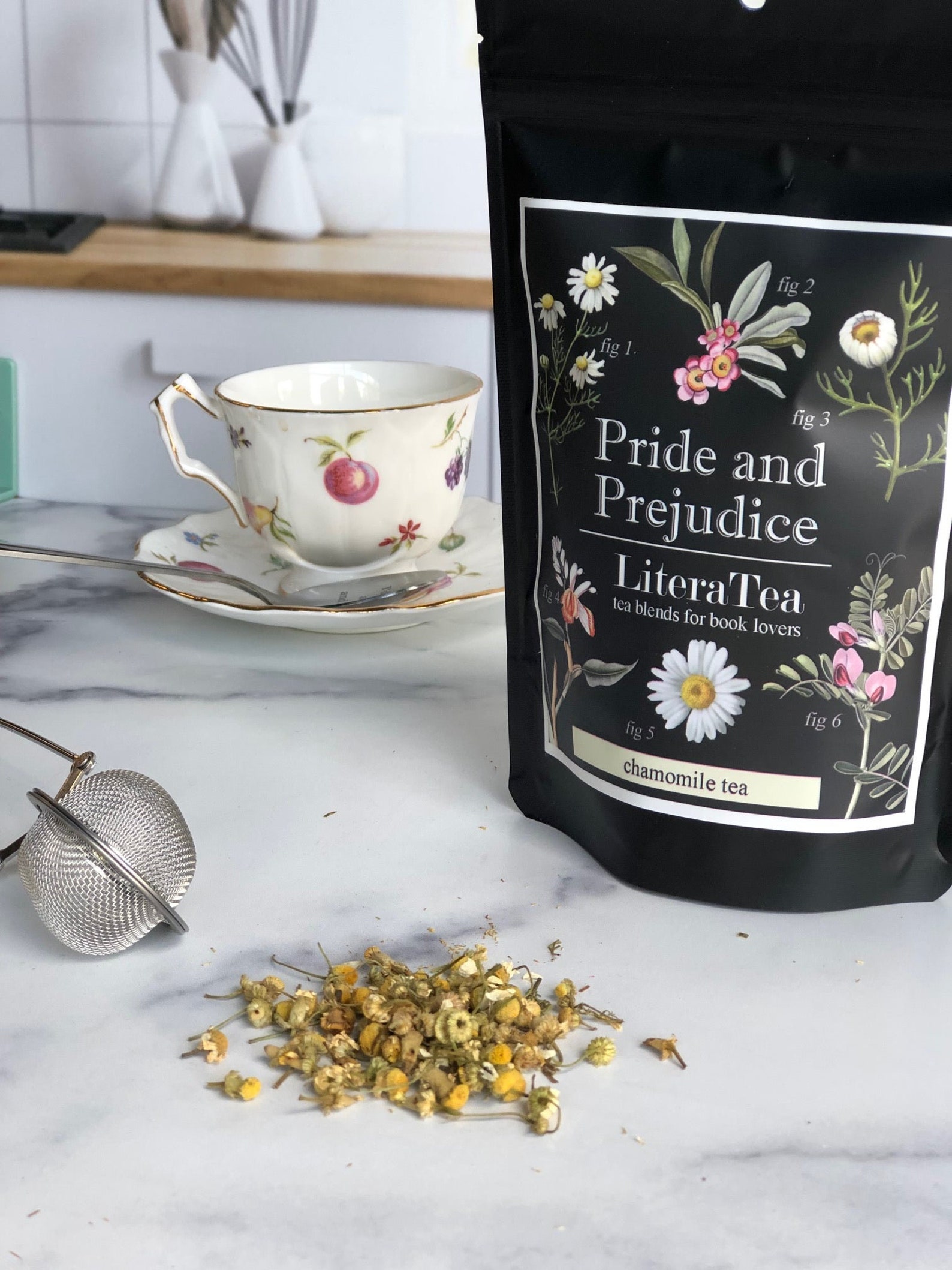 Pride and Prejudice Chamomile Tea for Jane Austen Fans and Book Lovers ...