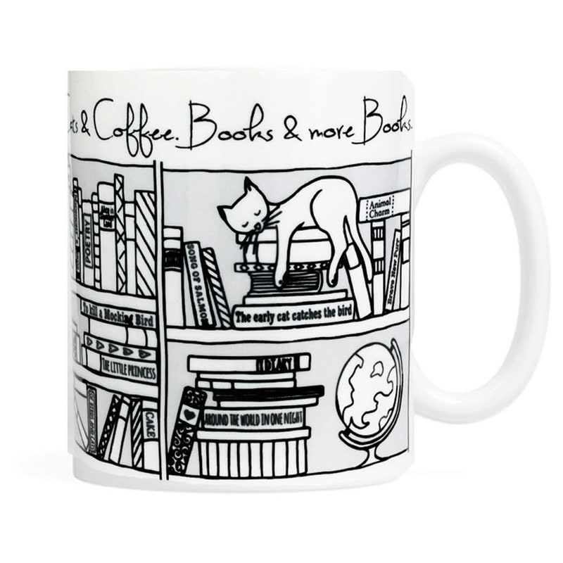 Cats Books and Tea - Etsy