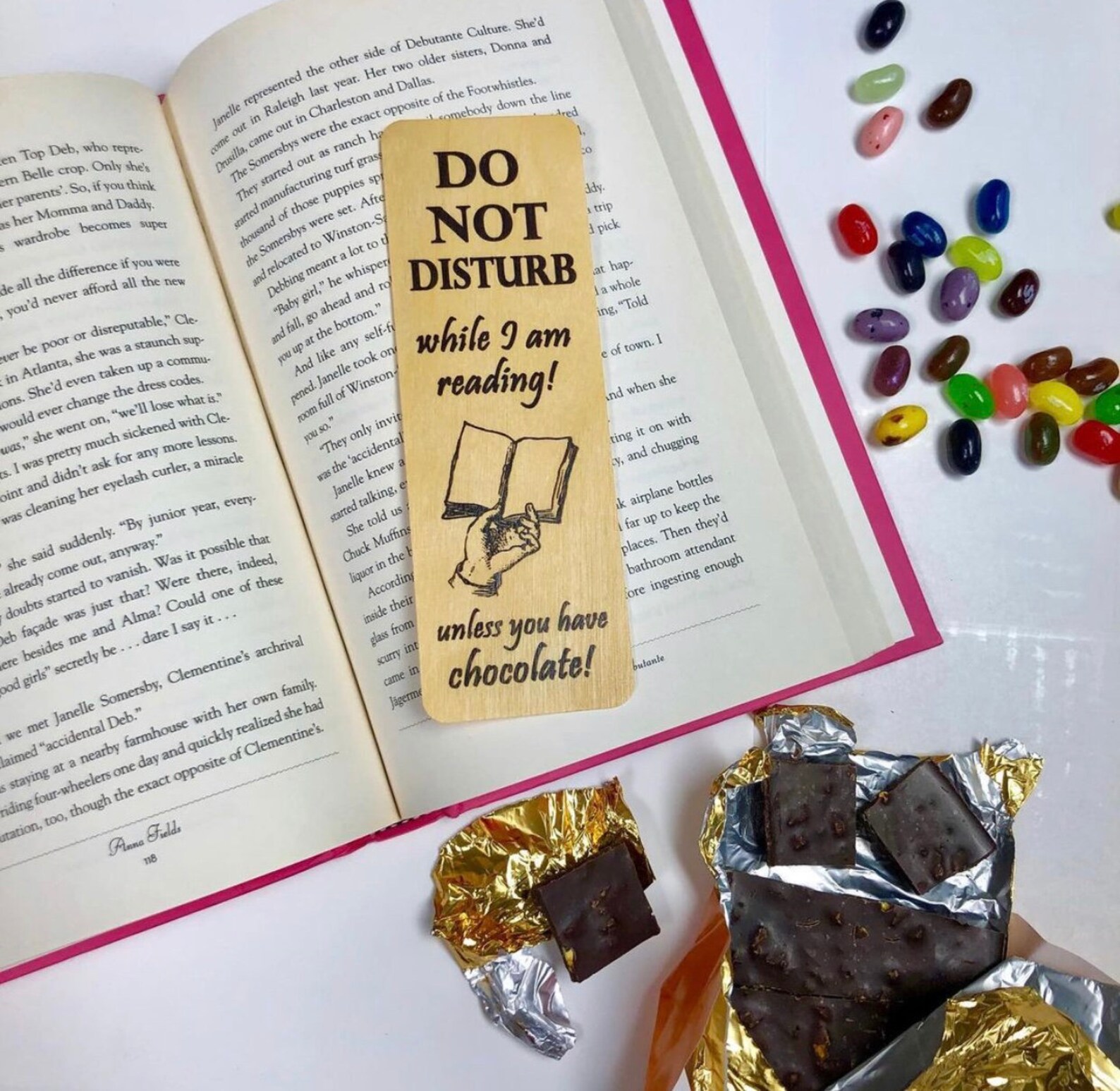 Do Not Disturb While I Am Reading Unless You Have Chocolate | Etsy