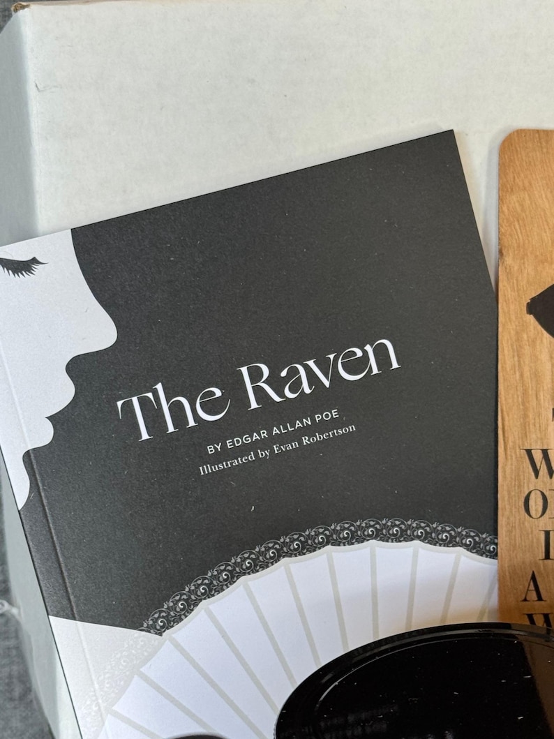 The Raven Boxed Gift Set With Edgar Allan Poe's 'the Raven' Book - Etsy