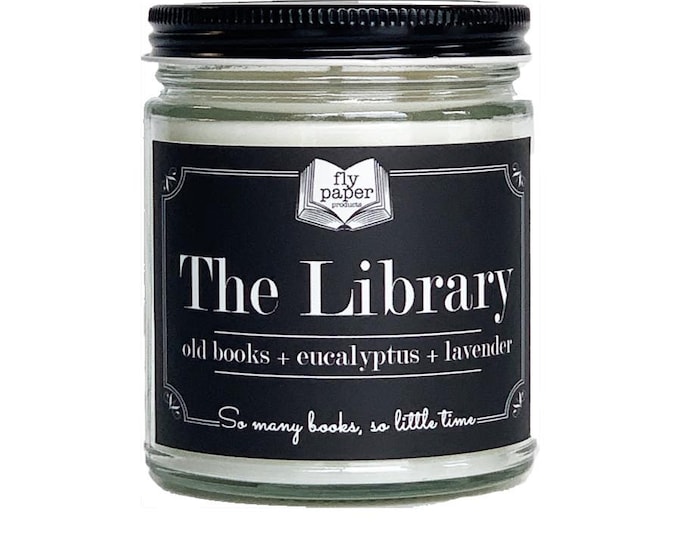 The Old Library Bookish Candles Literary Candle Gift for - Etsy
