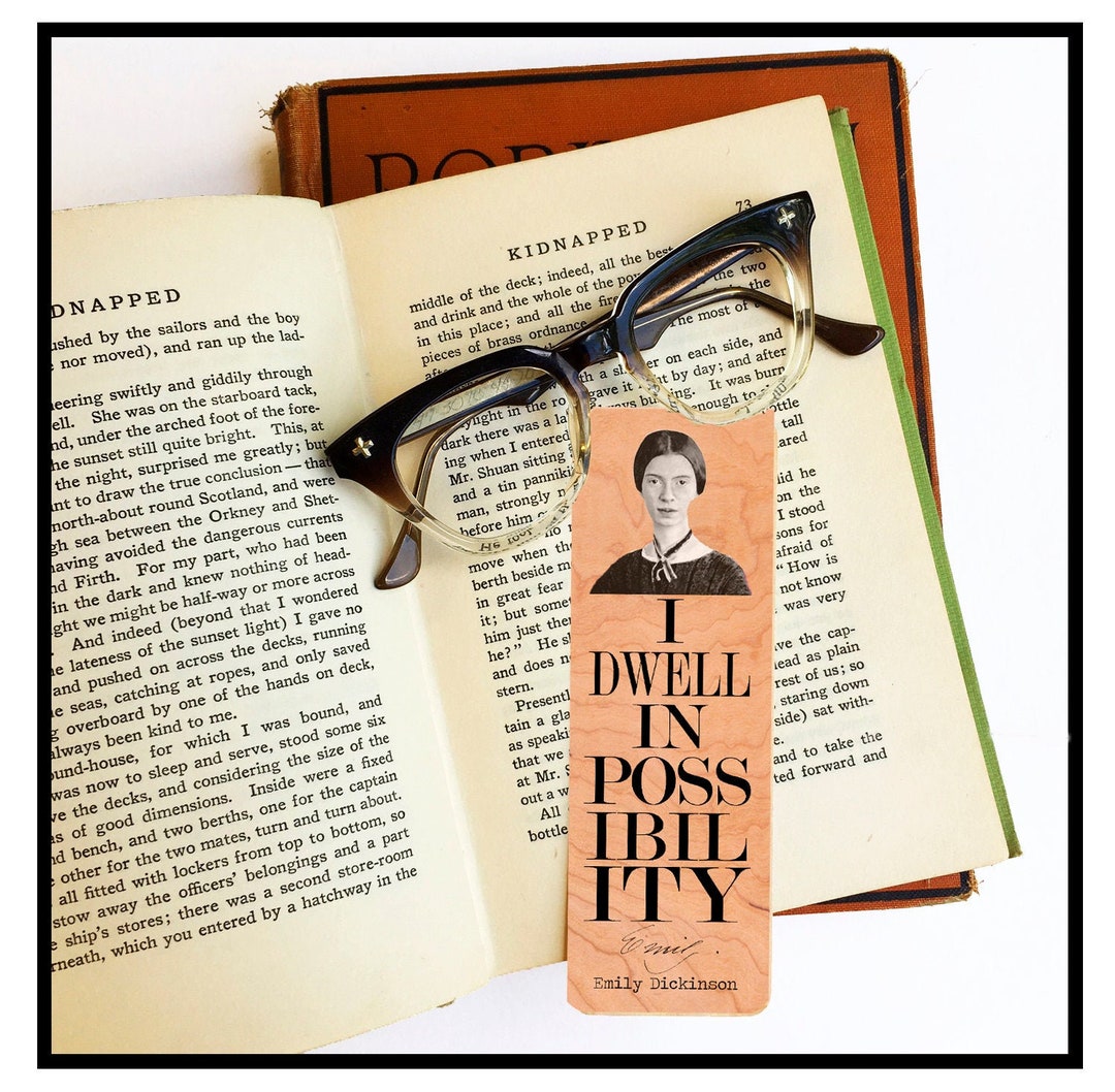 Emily Dickinson Bookmark: Cherry Wood Literary Gift - Etsy