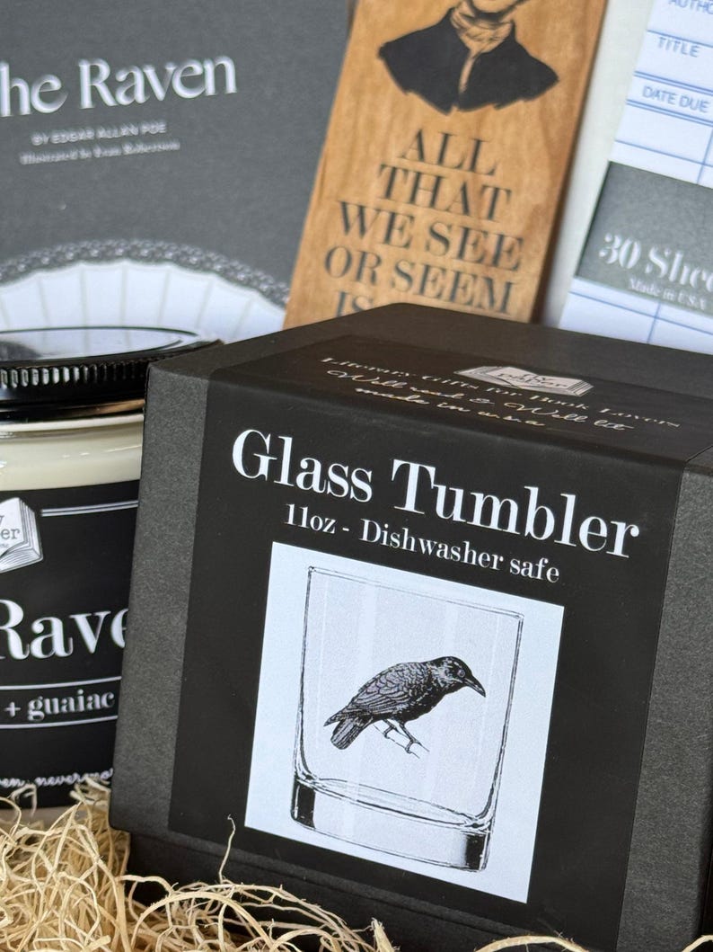 The Raven Boxed Gift Set With Edgar Allan Poe's 'the Raven' Book - Etsy