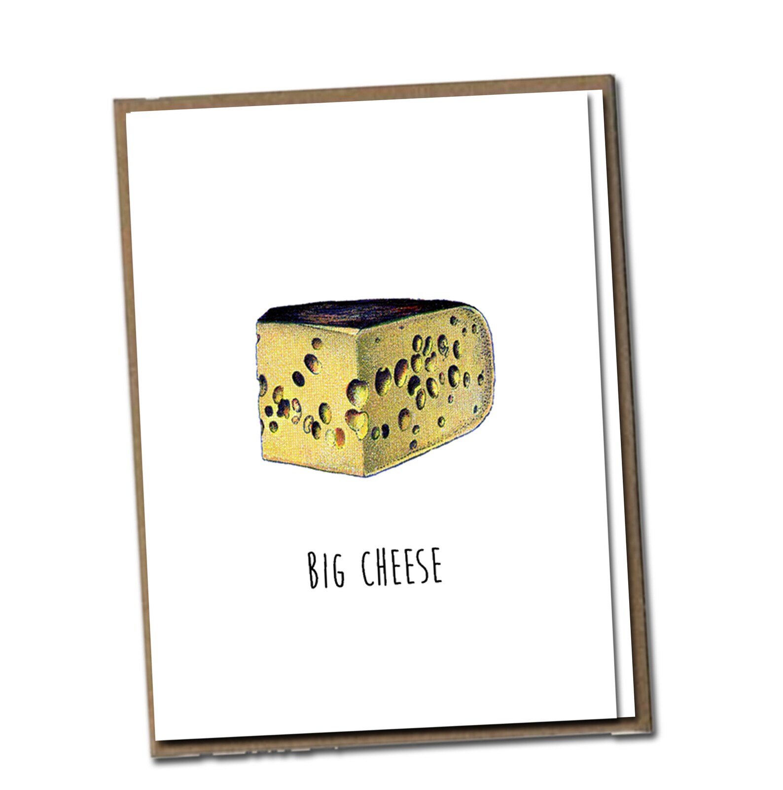 Big Cheese. Classic Linen Series Greeting Card Friendship | Etsy