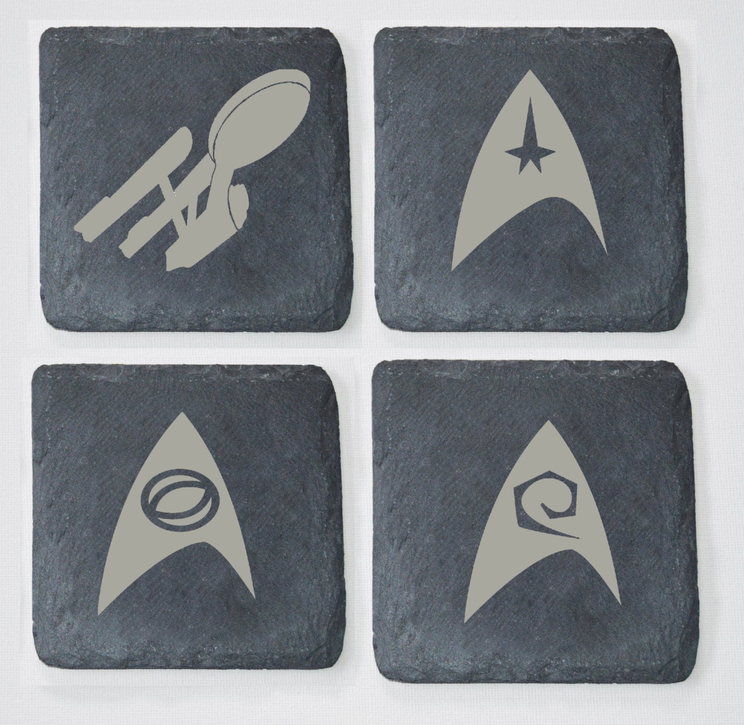 Coasters Drinkware Custom Printed Wooden Coaster Star Trek Customised ...
