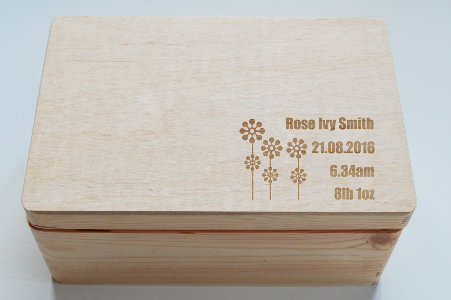 Personalised Baby Keepsake Box - Etsy UK