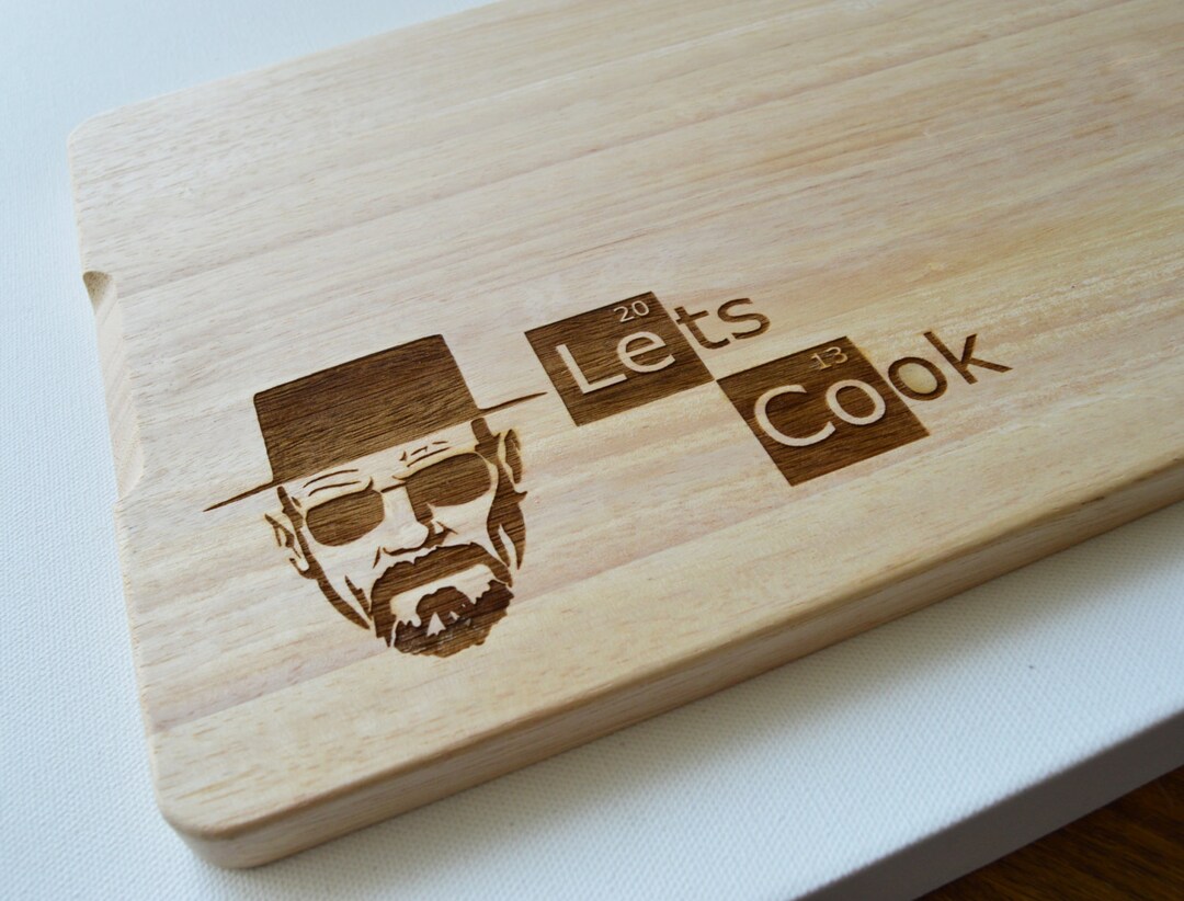 Engraved Breaking Bad Inspired Lets Cook Wooden Chopping Board - Etsy UK