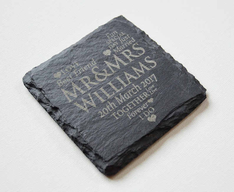 Personalised Engraved Slate Coasters Personalised Slate - Etsy UK