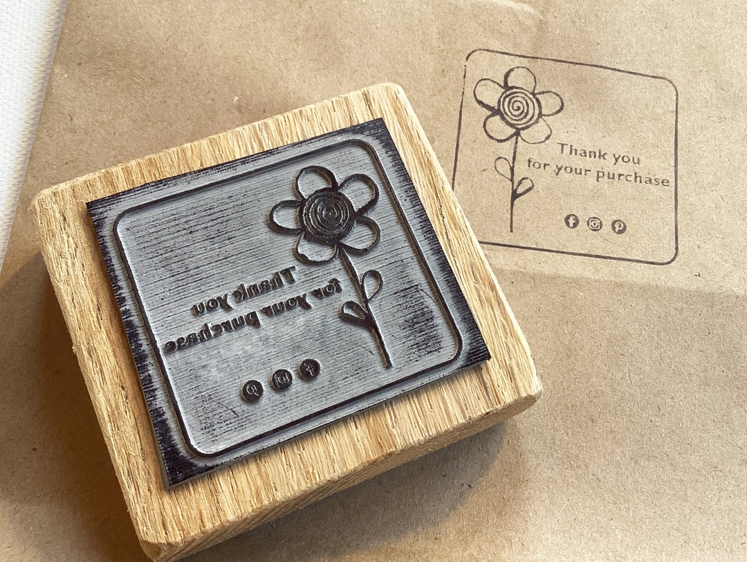 Personalised Logo Stamp, Custom Branding Stamp, Name Stamp, Rubber and ...