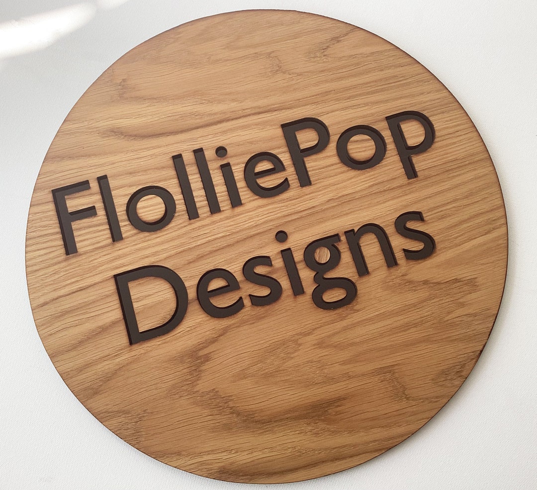 Personalised Logo Sign, Marketing Sign, Branding Sign, Business Wood ...