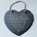 Personalised Engraved Slate Heart, Wedding Gift, House Gift ...