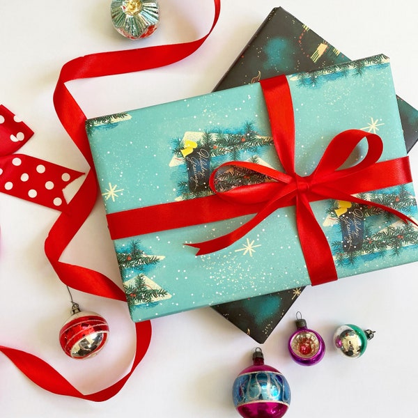 Retro Wrapping Paper - Etsy