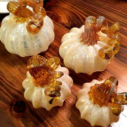 Handblown SMALL 3 Diameter Glass Pumpkins - Etsy