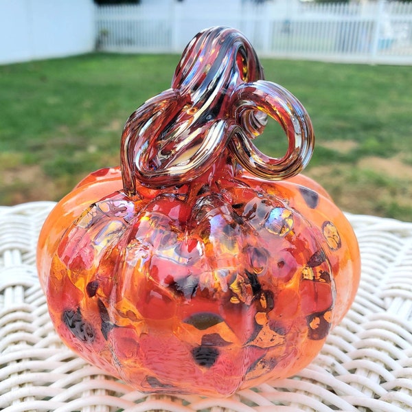 Hand Blown Glass Pumpkins - Etsy