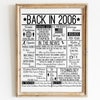Back in 1965 DIGITAL Sign Instant Download DIY Print for Birthday or ...