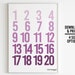 Printable Purple Shades Numbers 1-20 DIGITAL Print - Instant Download ...