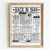 Back in 1963 DIGITAL Sign - Instant Download DIY Print for Birthday or Annivesary - Etsy UK