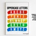 Uppercase Letters Printable for Kids at Home Learning - DIGITAL Instant ...