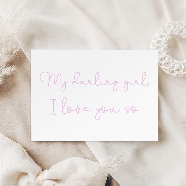 My Darling Girl Print - Etsy