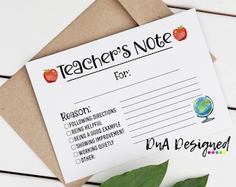 Teacher Brag Card - Etsy