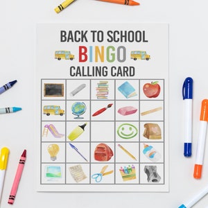 Printable Back to School BINGO for Teachers and Classrooms - Instant ...