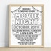 Editable School Movie Night Coloring Printable for PTA PTO School ...