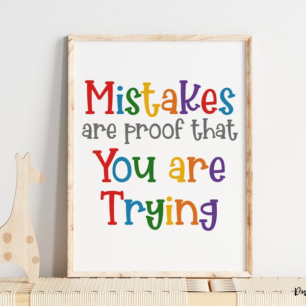 Mistakes Are Proof - Etsy