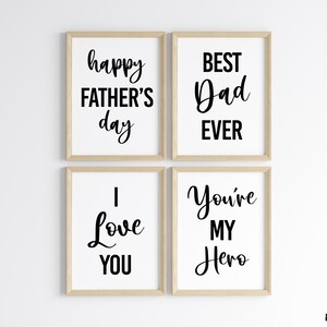 Happy Fathers Day DIGITAL Prints - Instant Download Fathers Day Gift ...