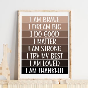 Kid Affirmation DIGITAL Print for Playroom or Classroom Instant ...