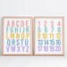 Printable Pastel Shades ABC and Numbers 1-20 DIGITAL Print - Instant ...