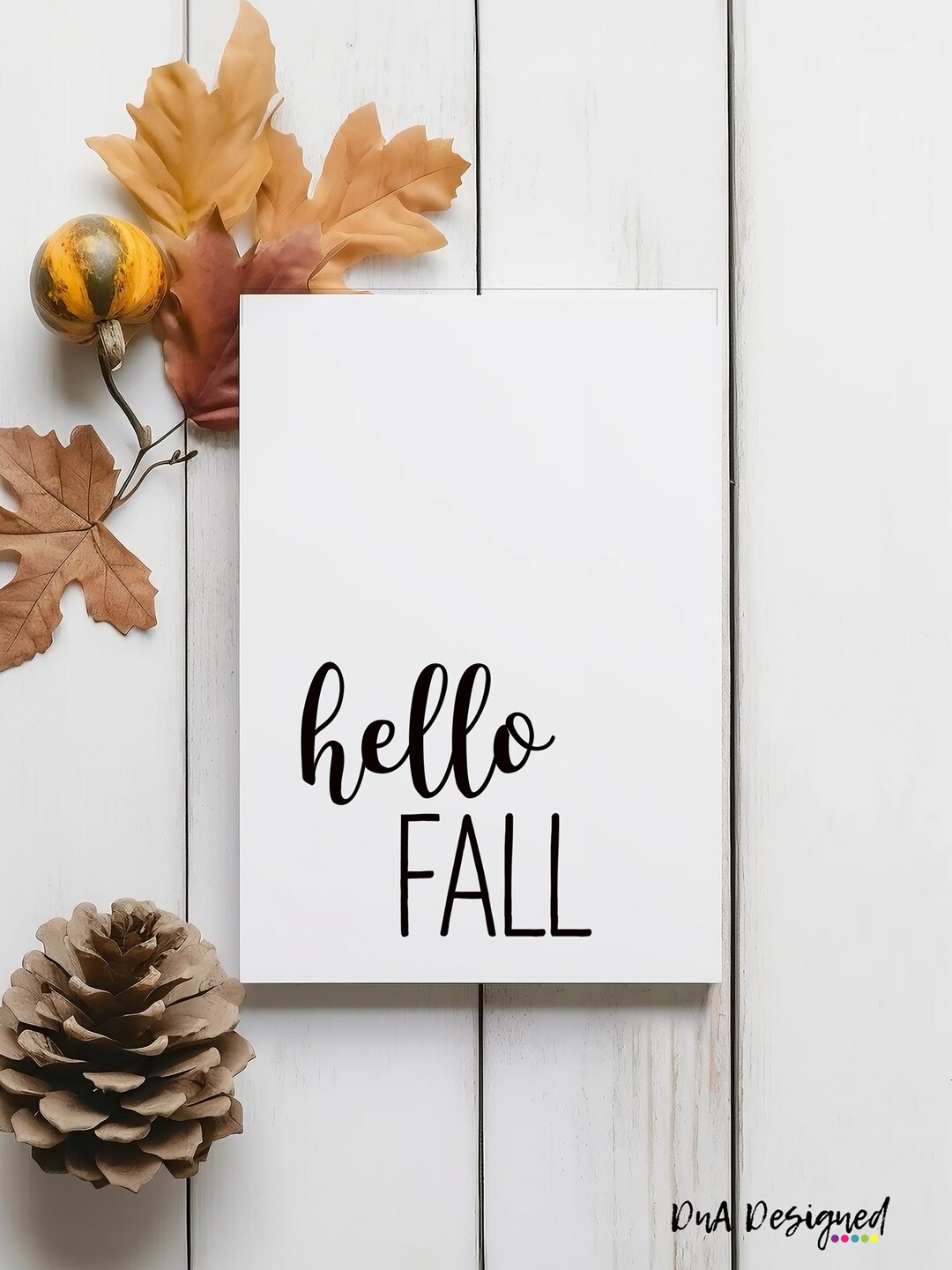 Hello Fall Printable DIY Printable Simple Instant Download - Etsy