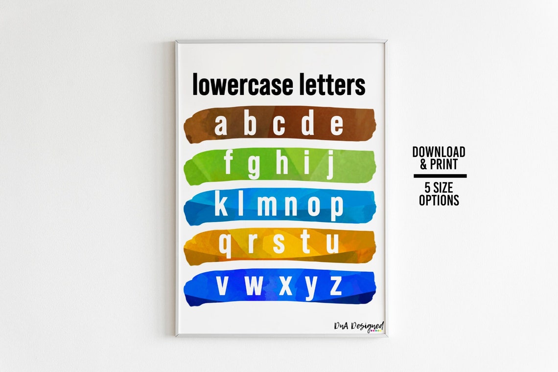 Lowercase Letters for Kids DIGITAL at Home Learning Instant - Etsy