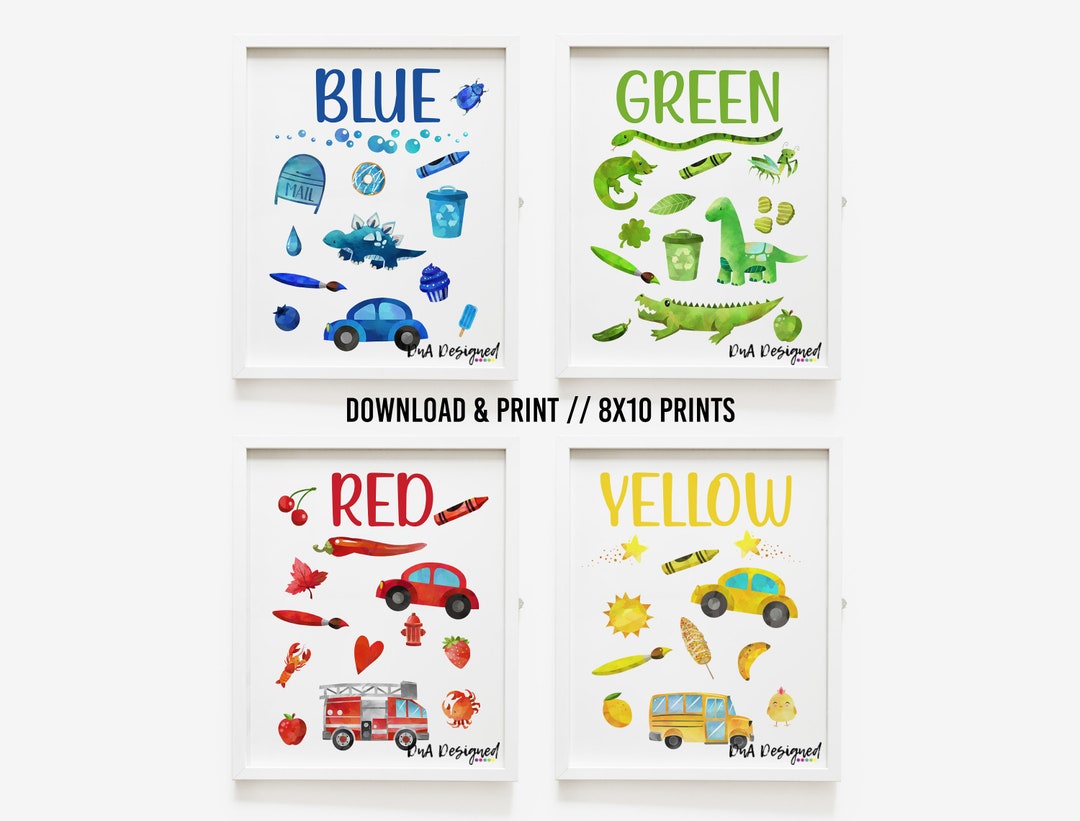 My Favorite Colors Printable for Kids at Home Learning - Etsy