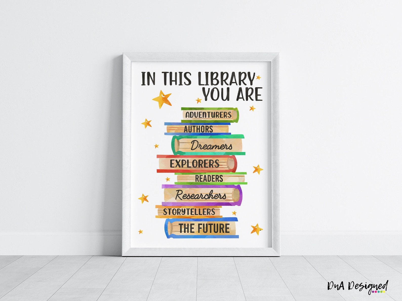 In This Library You Are... Positive Affirmations Printable Sign for ...