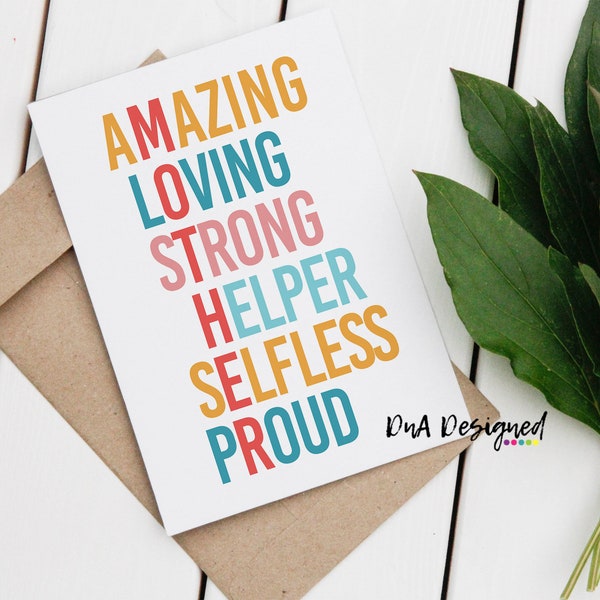 Mother Acronym - Etsy