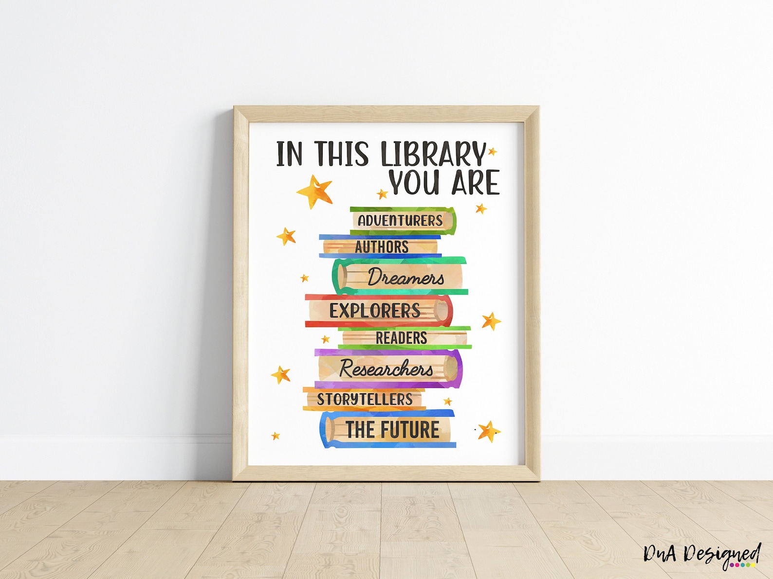 In This Library You Are... Positive Affirmations Printable Sign for ...
