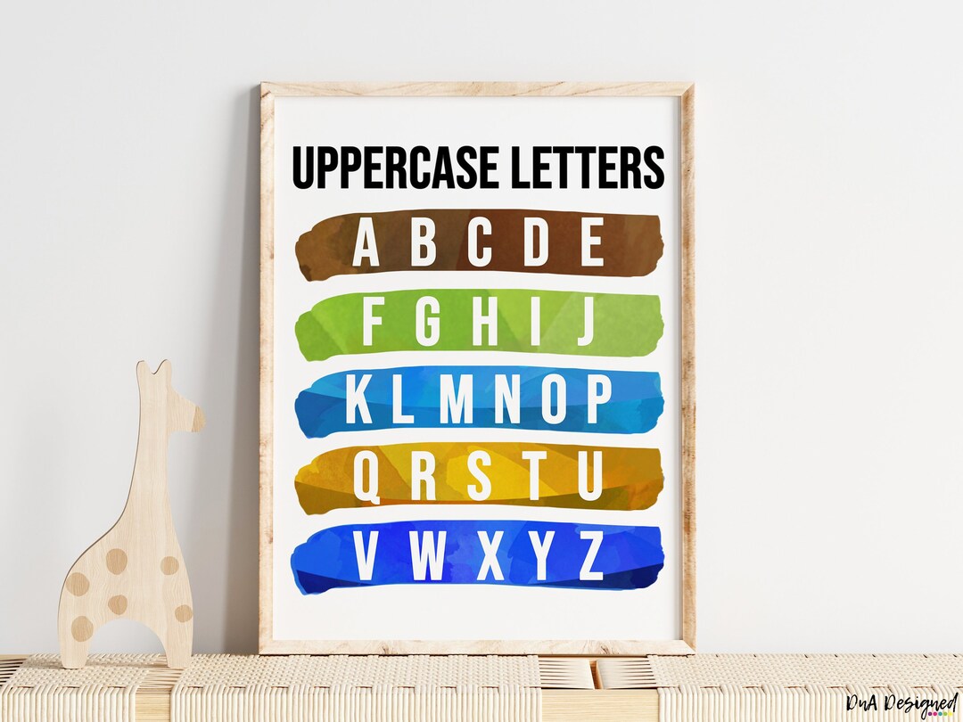 Uppercase Letters for Kids DIGITAL at Home Learning - Instant Download ...