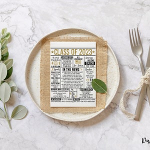 Class of 2023 DIGITAL Sign Instant Download DIY Print for Graduation ...